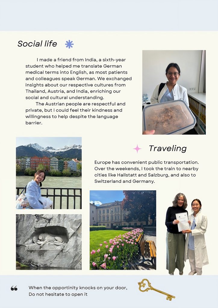 MD-KKU student shares her clinical exchange experiences at Medical ...